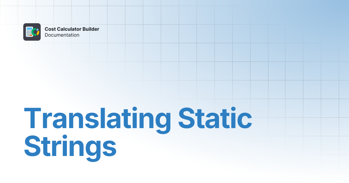 Translating Static Strings | StylemixThemes Docs
