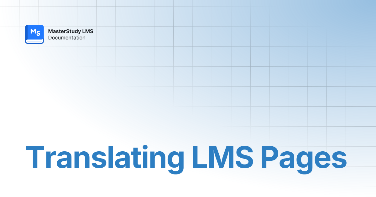 Translating LMS Pages | StylemixThemes Docs